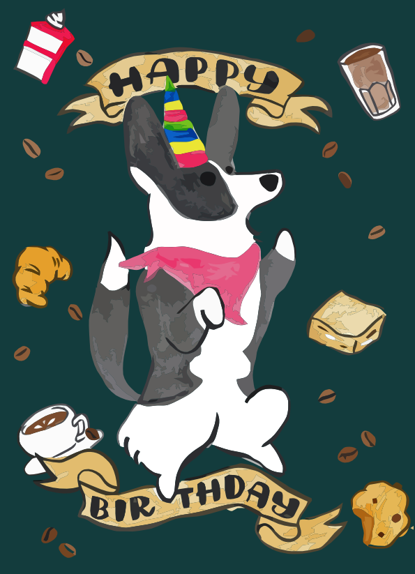 "Crumble" Birthday Card - Good Day Cafe